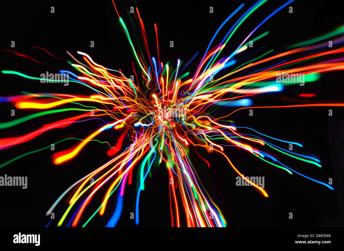 Vivid light trails hi-res stock photography and images - Alamy