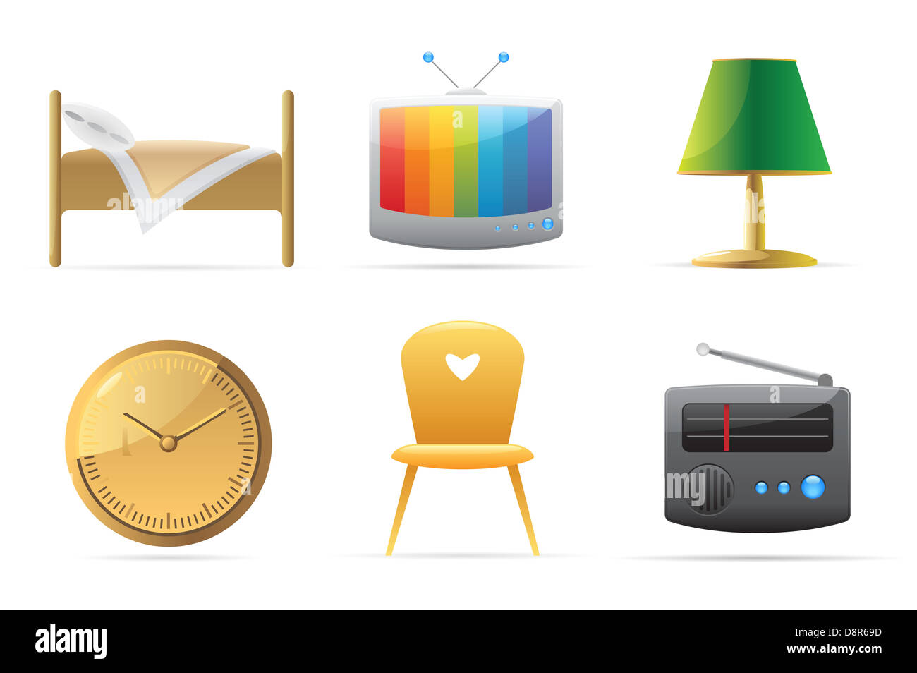 Icons for home Stock Photo - Alamy