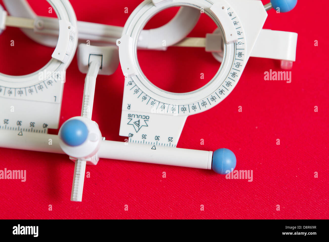 Trial frame eye test hi-res stock photography and images - Alamy