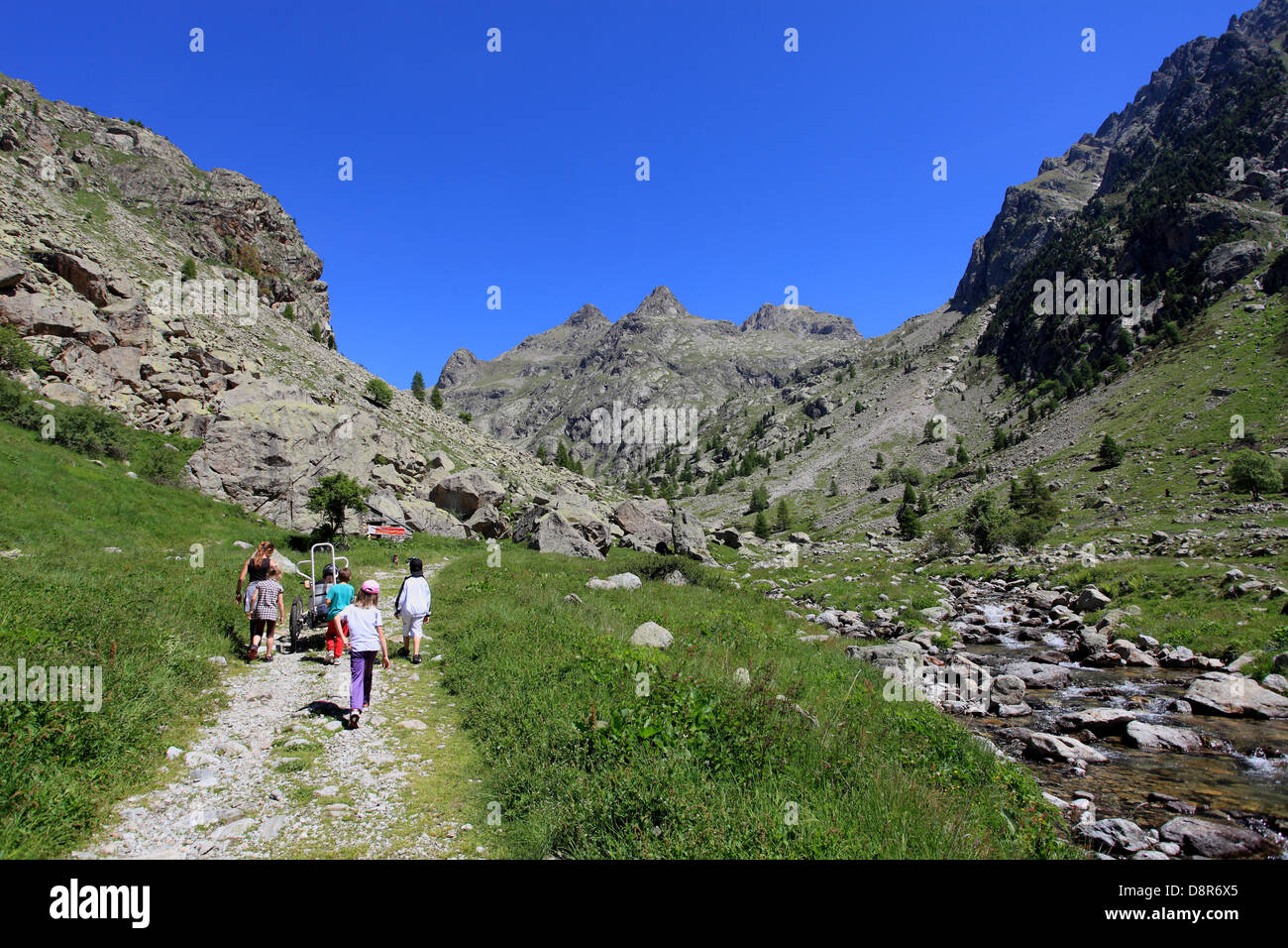 The Gordolasque valley in the Alpes-Maritimes in the Mercantour ...