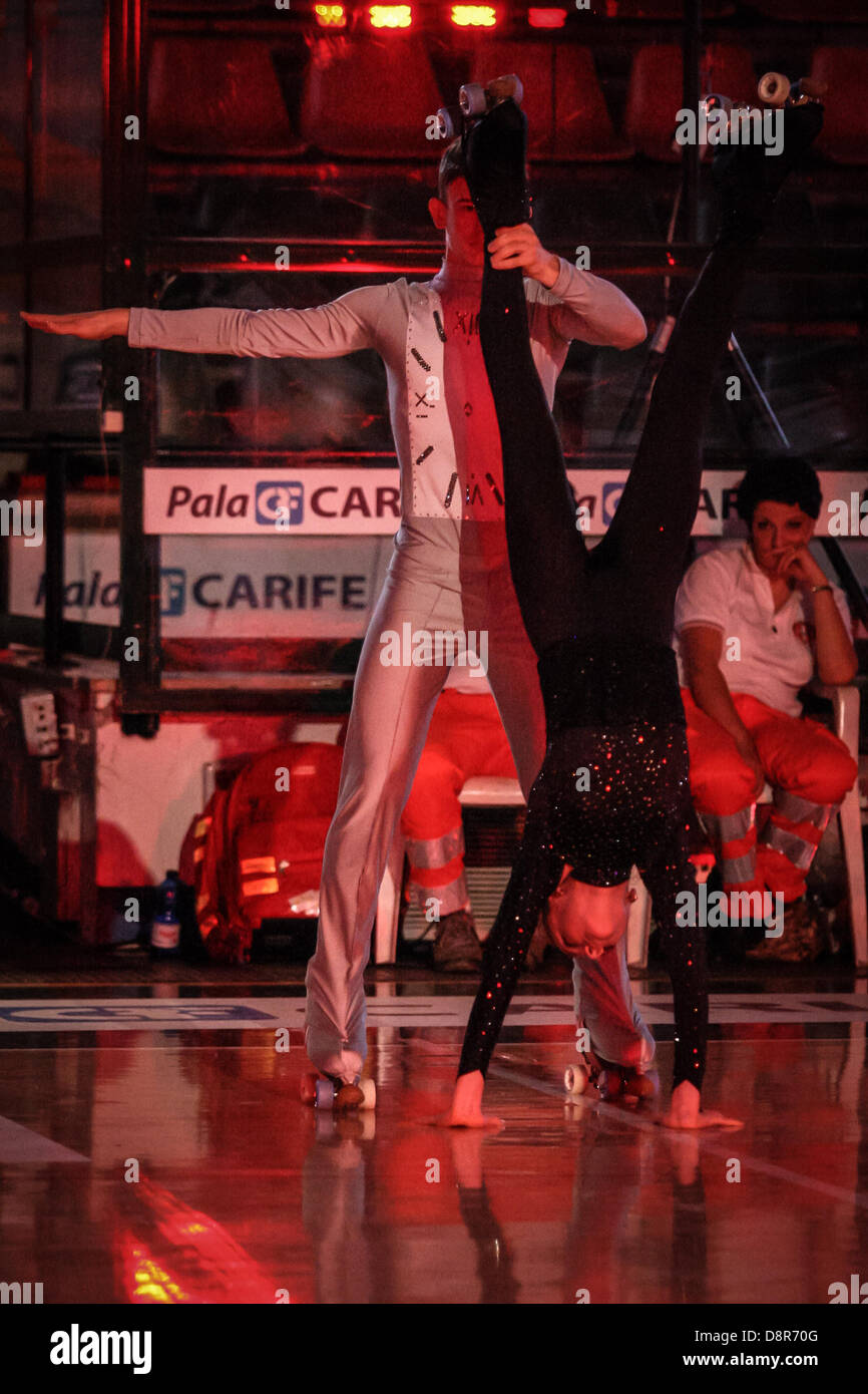 Ferrara, Italy. 2nd June, 2013. Elena Pagliaro Elena e Davide Trevisani ...