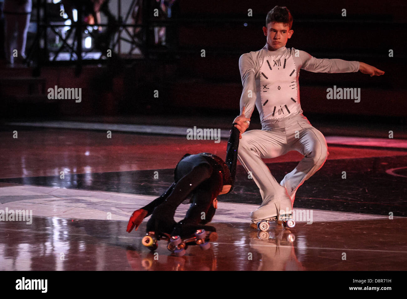 Ferrara, Italy. 2nd June, 2013. Elena Pagliaro Elena e Davide Trevisani ...