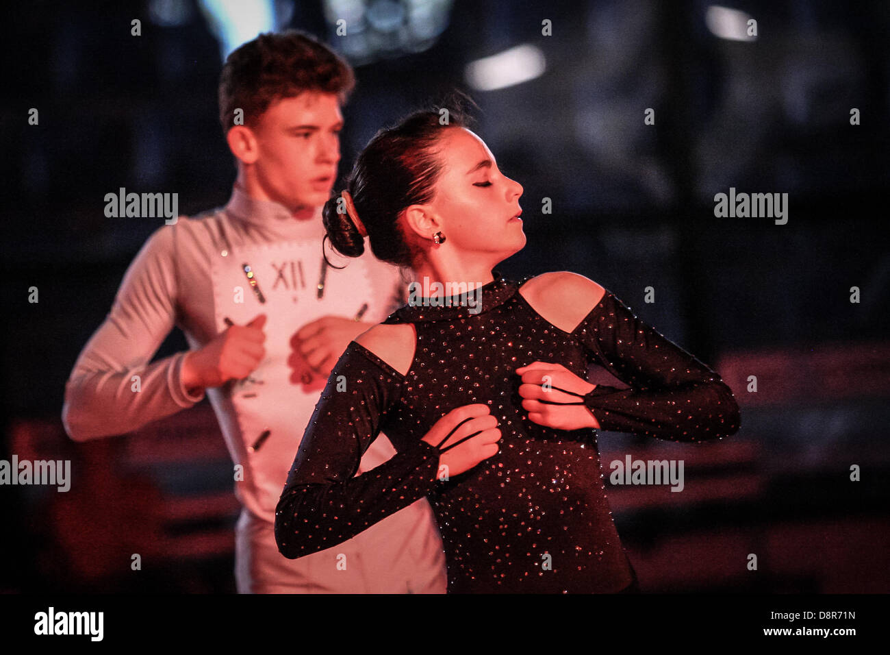 Ferrara, Italy. 2nd June, 2013. Elena Pagliaro Elena e Davide Trevisani ...