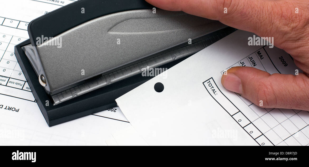 Hole punch hi-res stock photography and images - Alamy