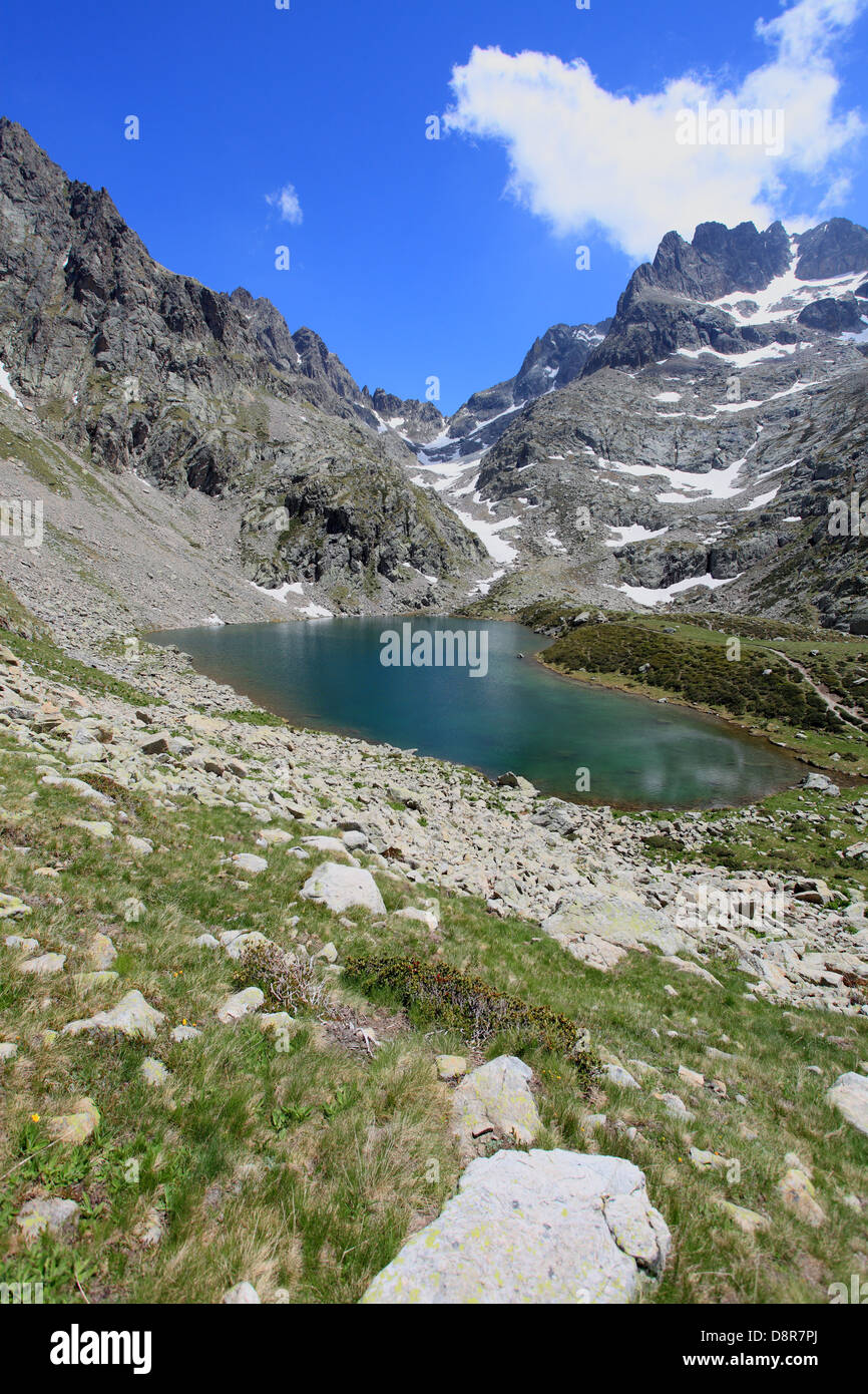 The Gordolasque valley in the Alpes-Maritimes in the Mercantour ...