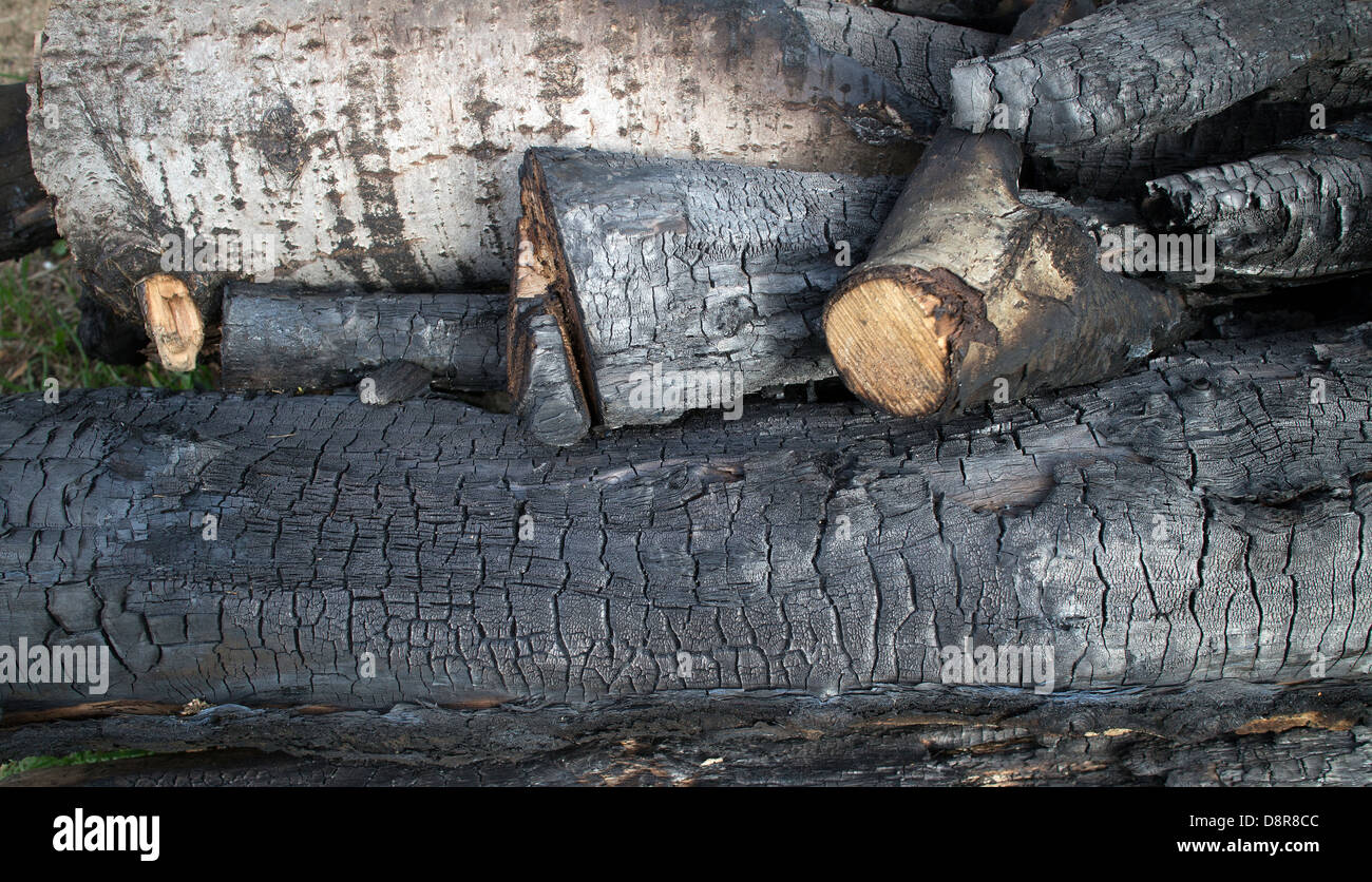Burned wood ash background hi-res stock photography and images - Alamy