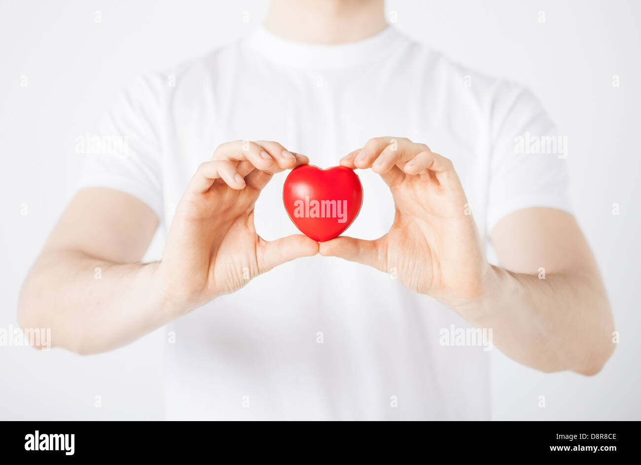 man hands with heart Stock Photo - Alamy