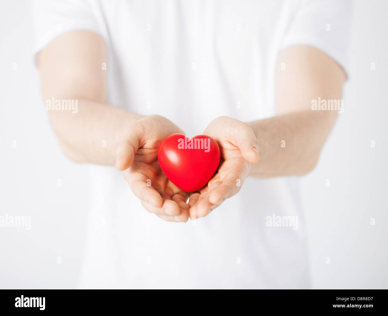 man hands with heart Stock Photo - Alamy