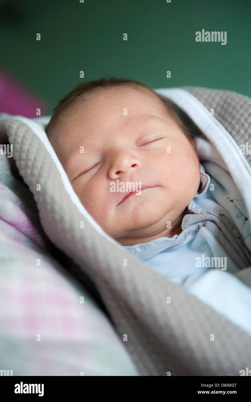 Baby sleeping, portrait Stock Photo - Alamy