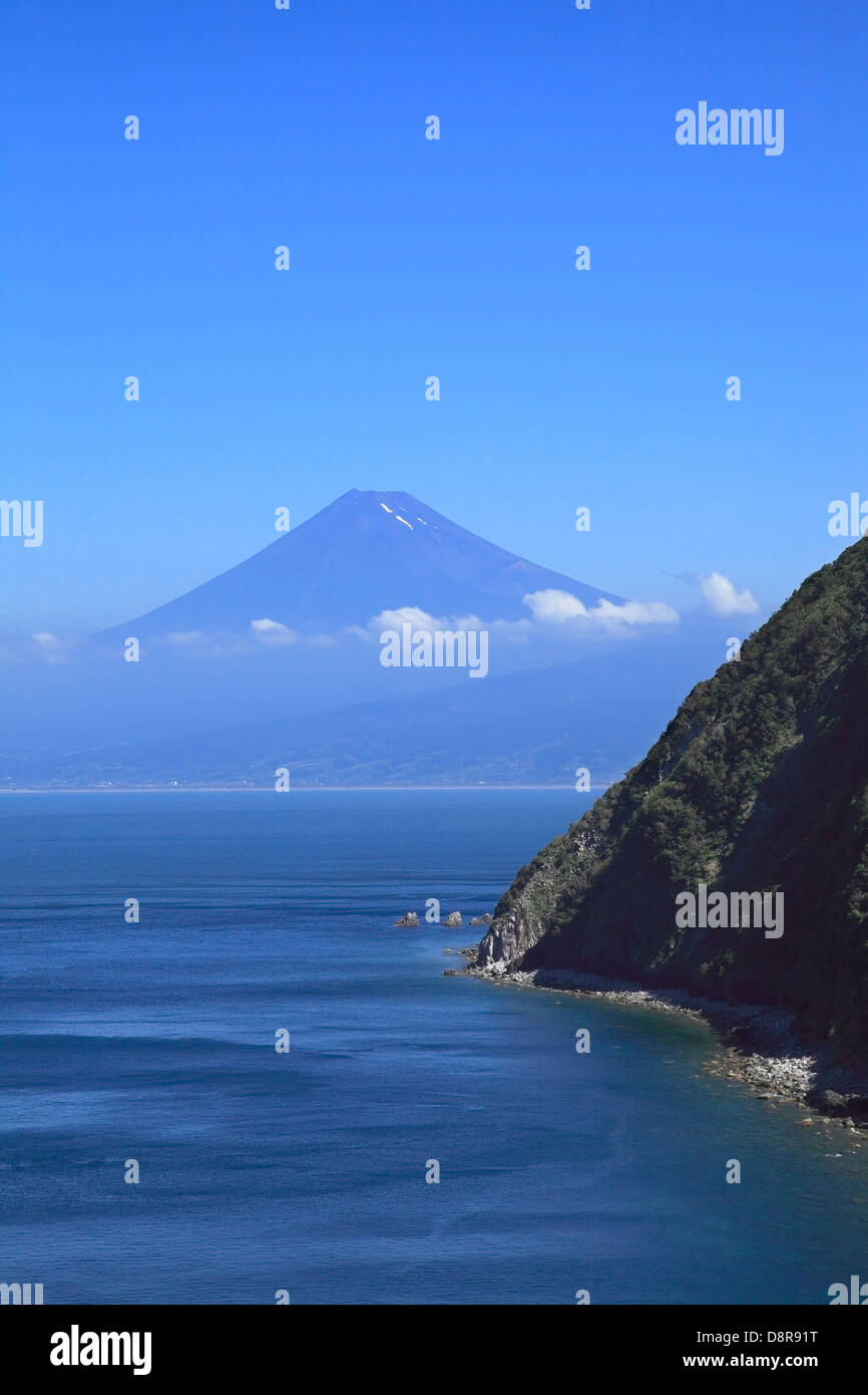 Mount Fuji and Suruga Bay, Shizuoka Prefecture Stock Photo - Alamy