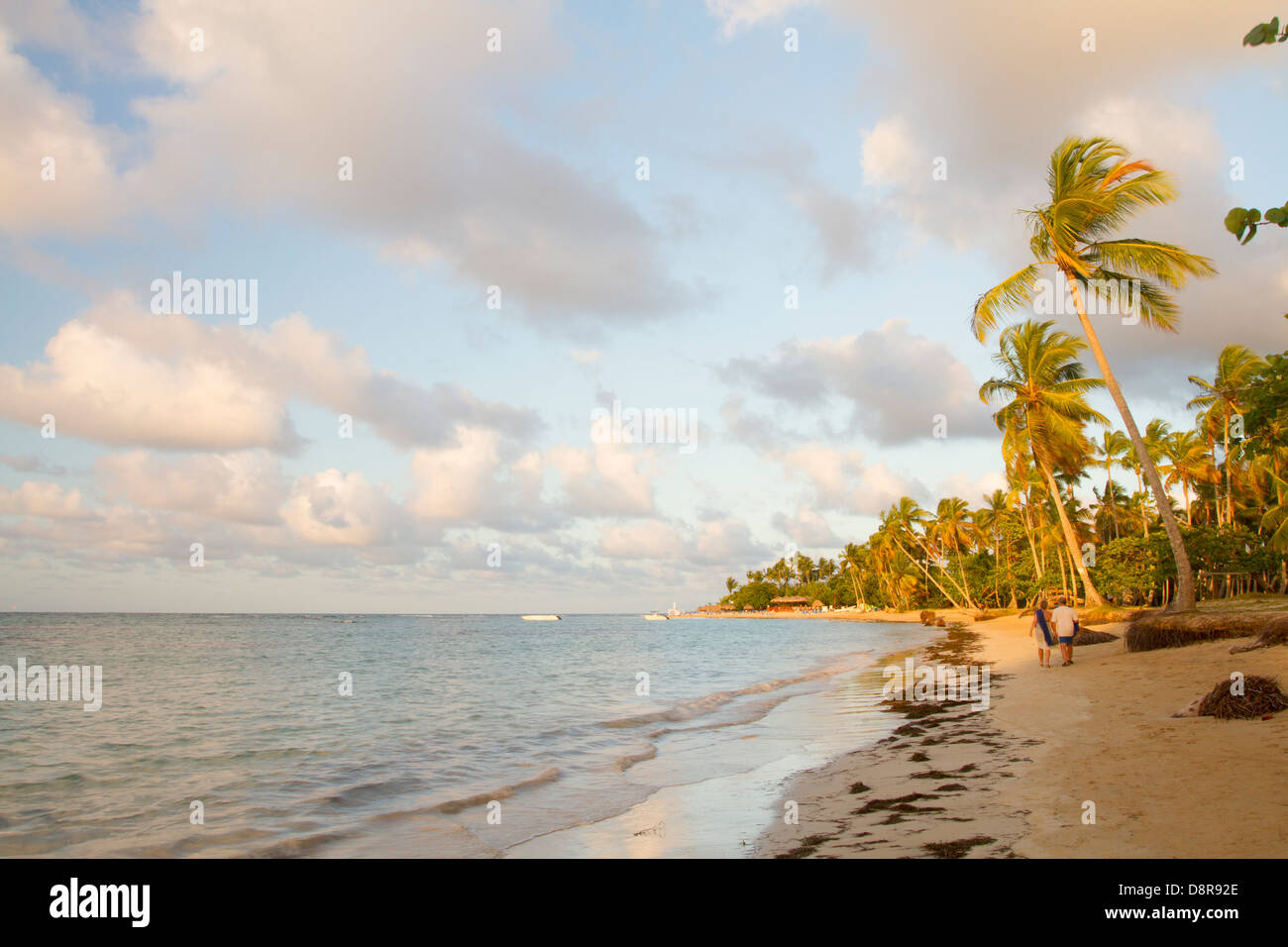 Sunset in El Portillo beach, Dominican Republic Stock Photo - Alamy