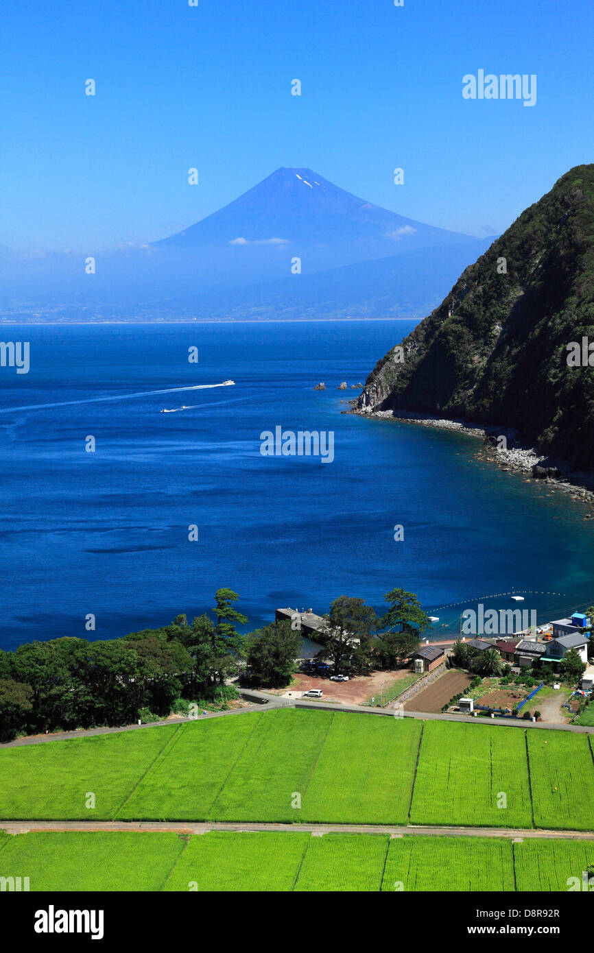 Mount Fuji and Suruga Bay, Shizuoka Prefecture Stock Photo - Alamy