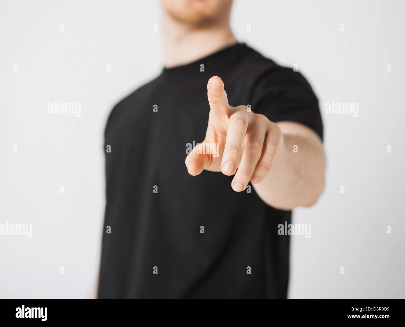 man pointing his finger at you Stock Photo - Alamy