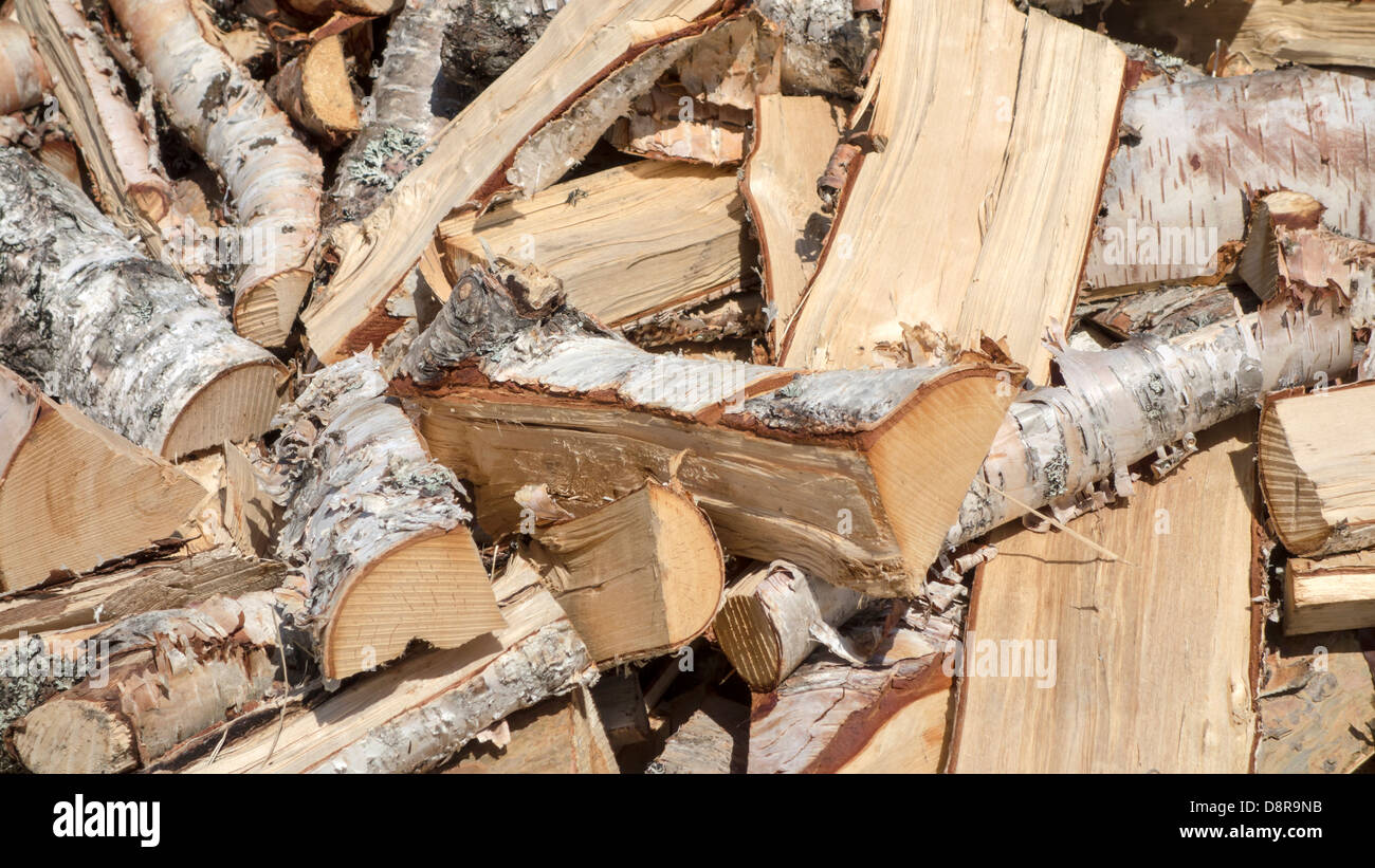 Background of chopped fire wood Stock Photo - Alamy