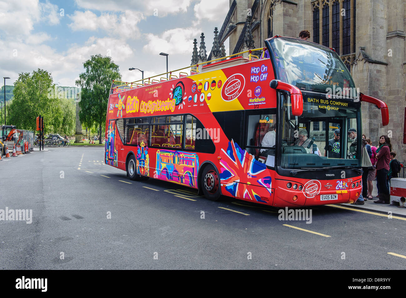 Hop off the tour bus to visit Bath’s famous attractions Stock Photo - Alamy