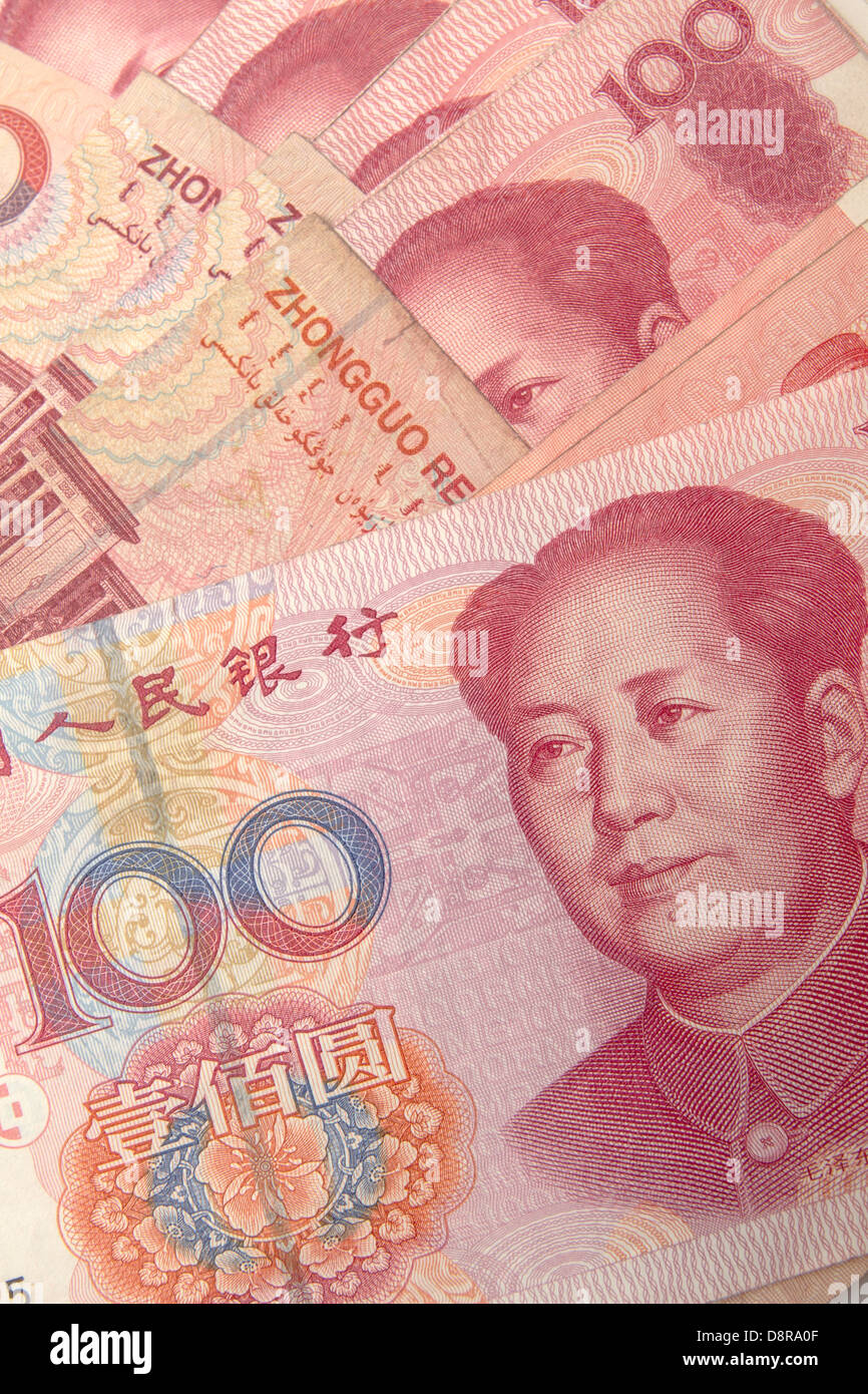 100 yuan banknotes hi-res stock photography and images - Alamy