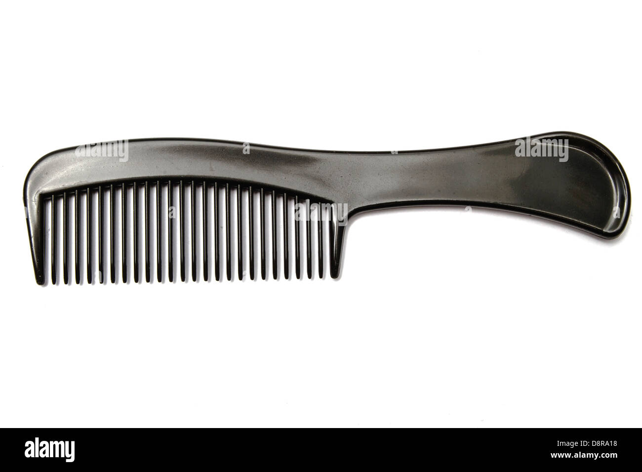 Black comb isolated on white background Stock Photo - Alamy