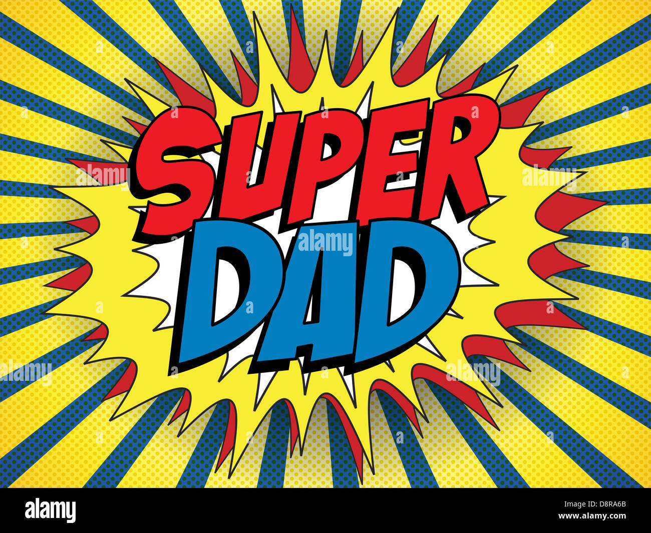 Vector - Happy Father Day Super Hero Dad Stock Photo - Alamy