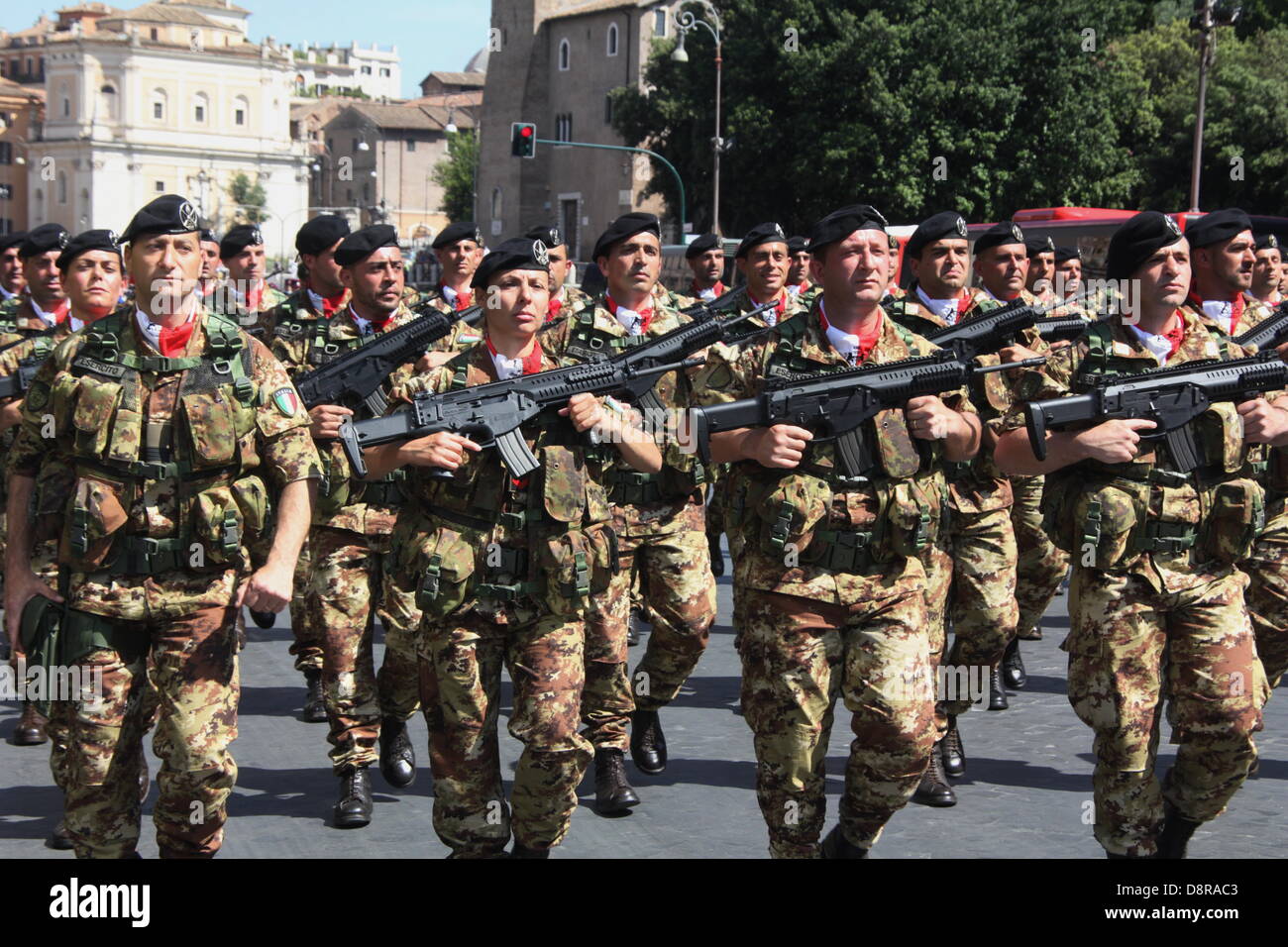 Rome, Italy. Rome, Italy. 2nd June 2013. Soldiers marching at the ...