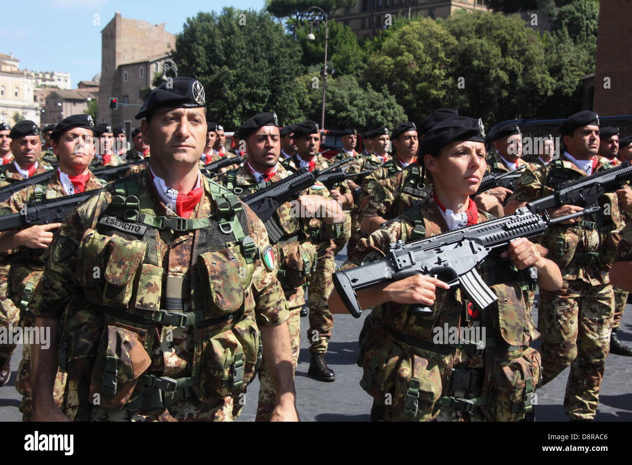 Rome, Italy. Rome, Italy. 2nd June 2013. Soldiers marching at the ...