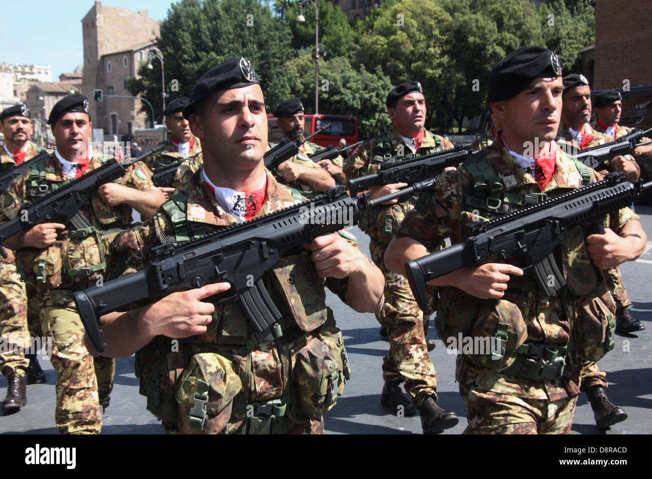 Rome, Italy. Rome, Italy. 2nd June 2013. Soldiers marching at the ...