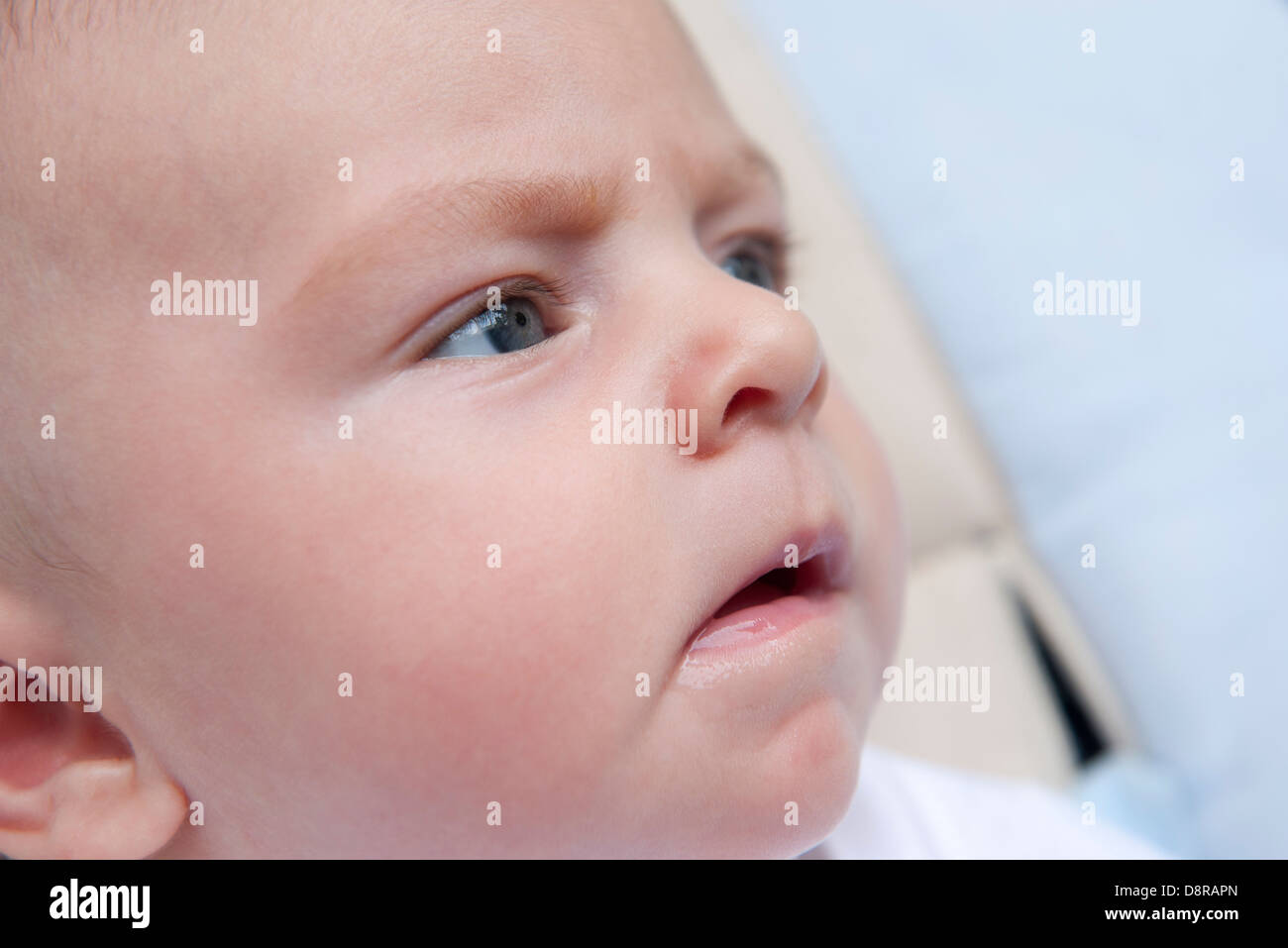 Baby's face, close-up Stock Photo - Alamy