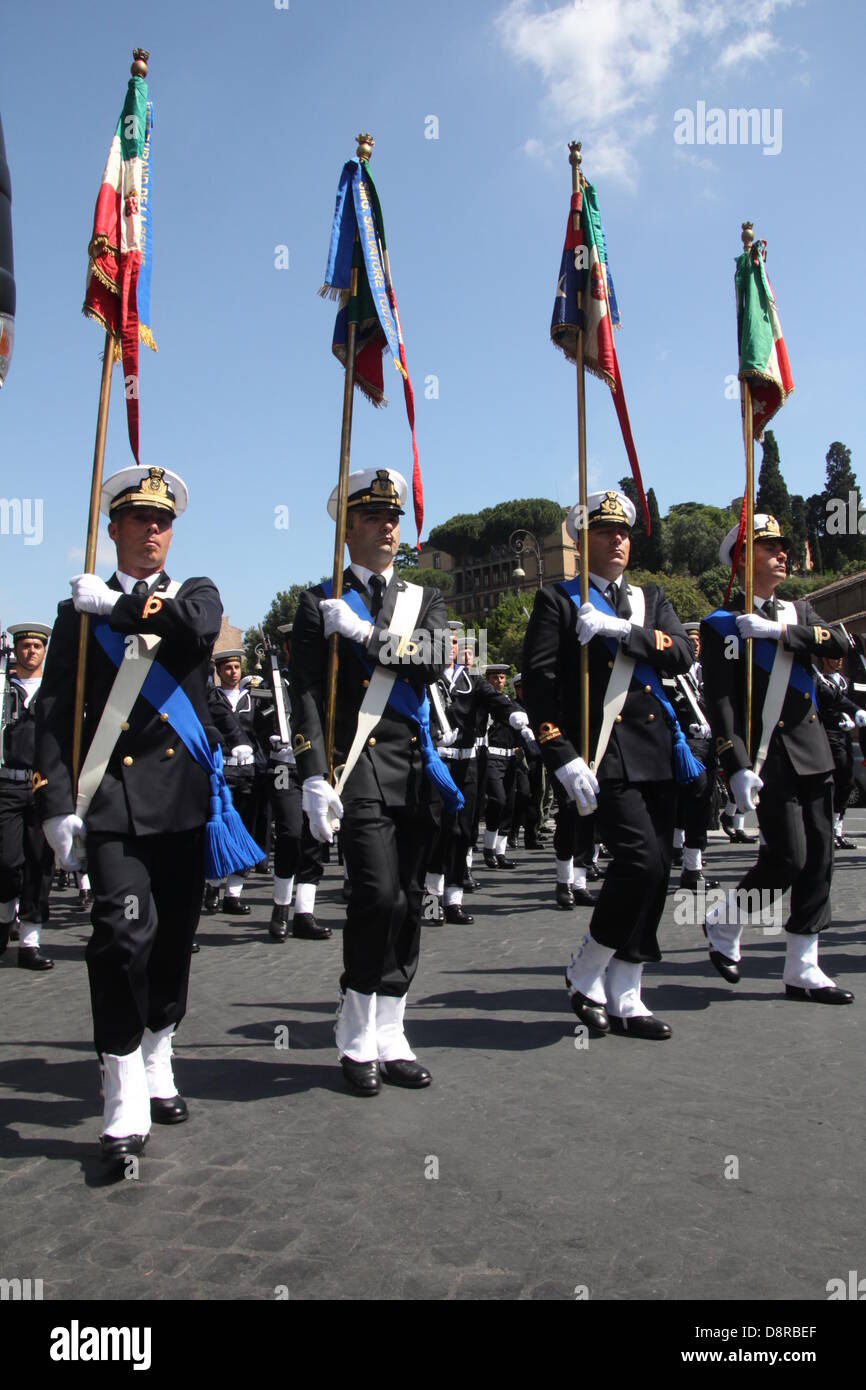 Rome, Italy. Rome, Italy. 2nd June 2013. Soldiers marching at the ...