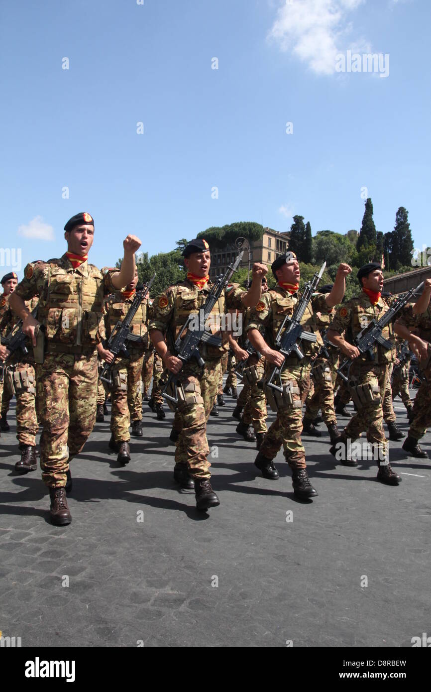 Rome, Italy. Rome, Italy. 2nd June 2013. Soldiers marching at the ...