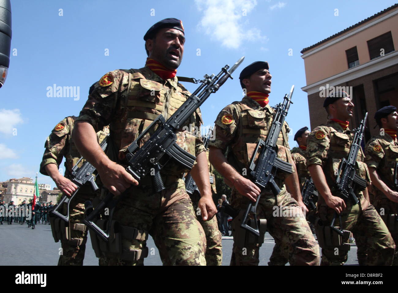 Rome, Italy. Rome, Italy. 2nd June 2013. Soldiers marching at the ...