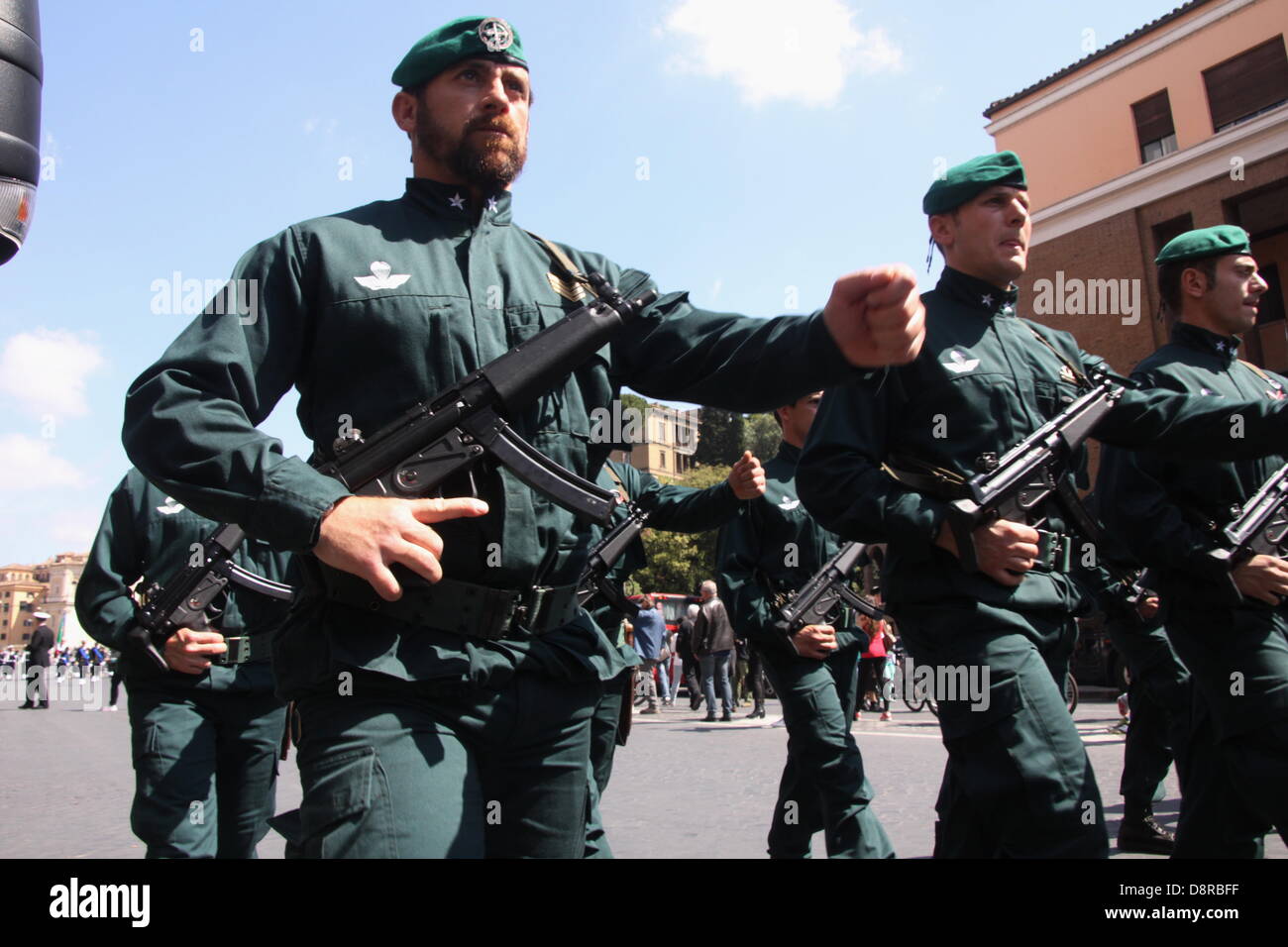 Rome, Italy. Rome, Italy. 2nd June 2013. Soldiers marching at the ...
