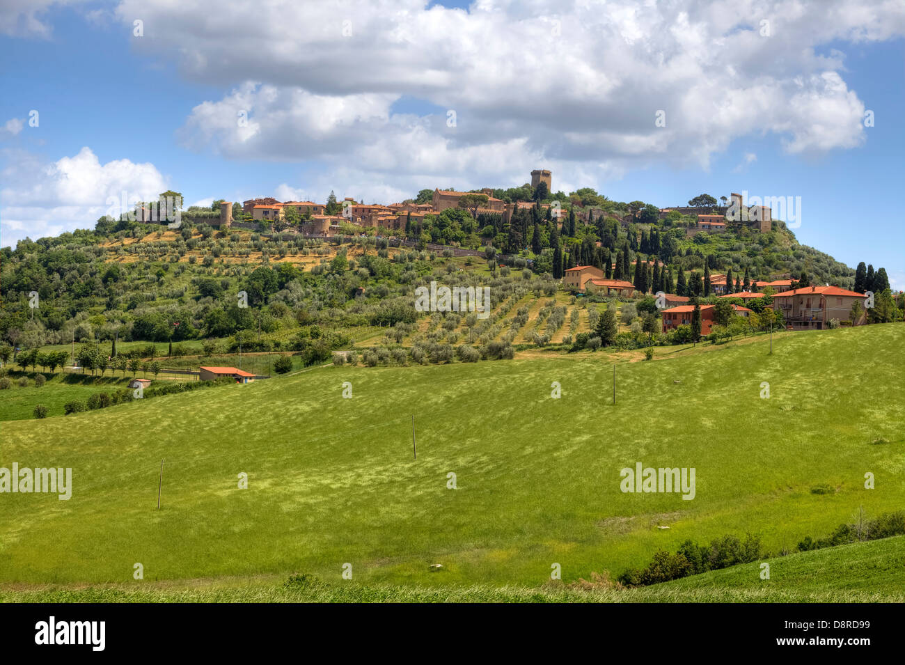 panoramic view of Monticchiello Tuscany, Italy Stock Photo - Alamy