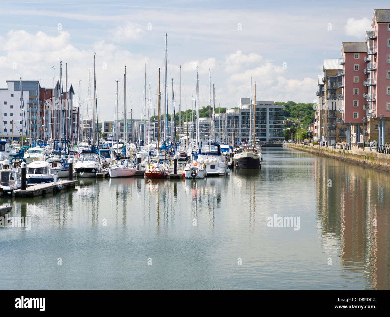 Portishead Marina Somerset England Stock Photo - Alamy