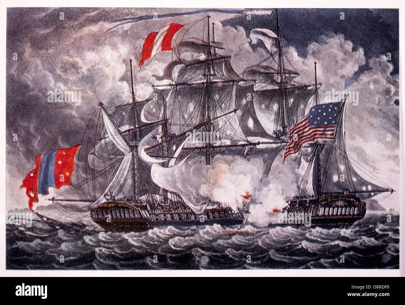 Battle Between U.S. Frigate Constellation and French Frigate L ...