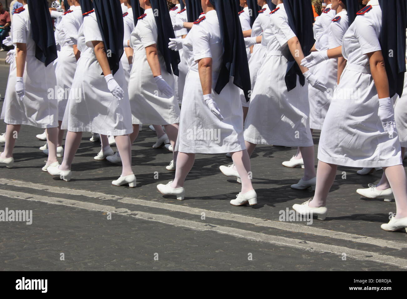 Rome, Italy. 2nd June 2013. Soldiers marching past the Theatre of ...