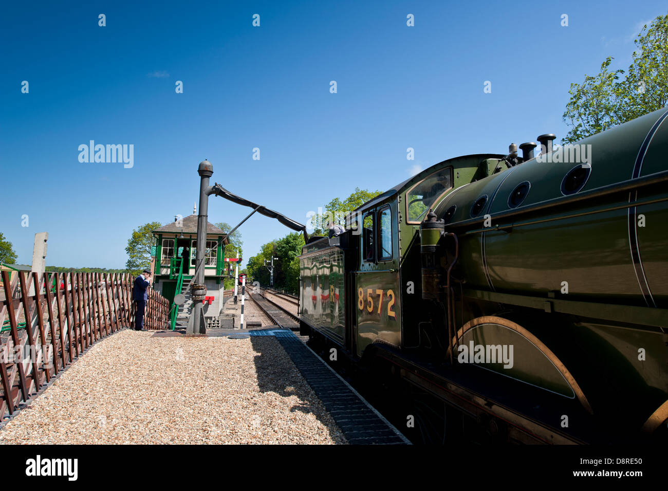 Steam train water tower hi-res stock photography and images - Alamy