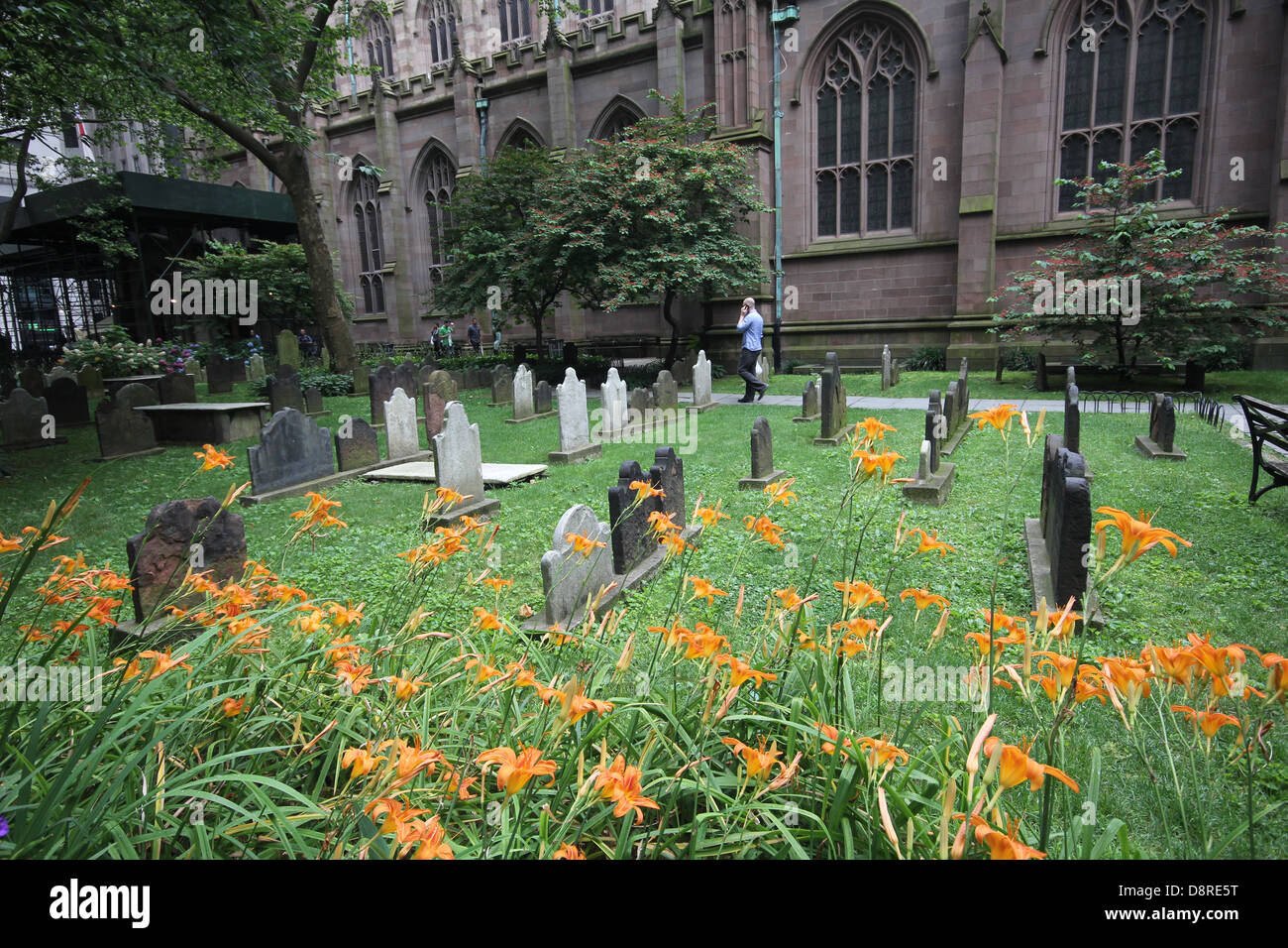 Manhattan, colonial graveyard Stock Photo - Alamy