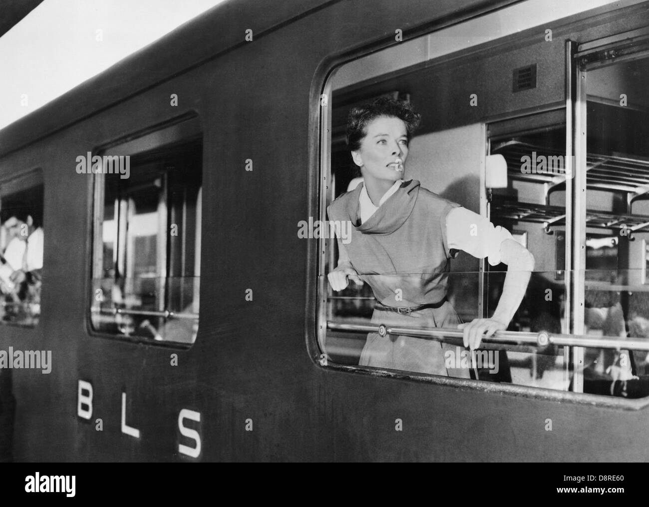 Katharine Hepburn on-set of the Film, "Summertime", United Artists ...