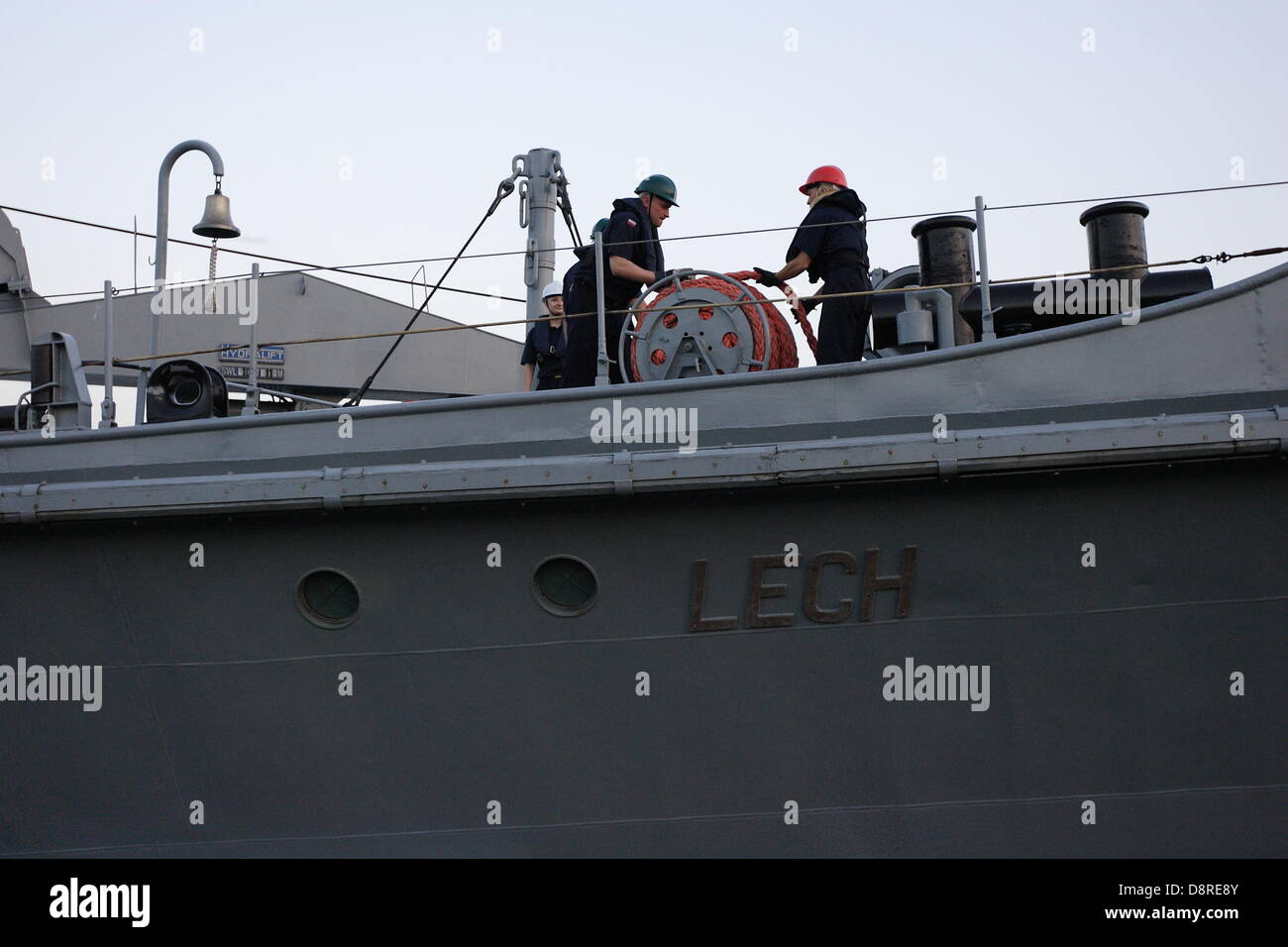 Gdynia, Poland, 3rd, June 2013 Polish Naval Base in Gdynia. ORP Lech - Polish navy rescue vessel ...