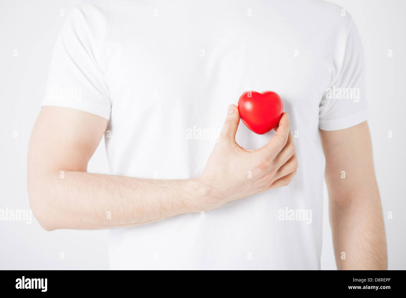 man hands with heart Stock Photo - Alamy