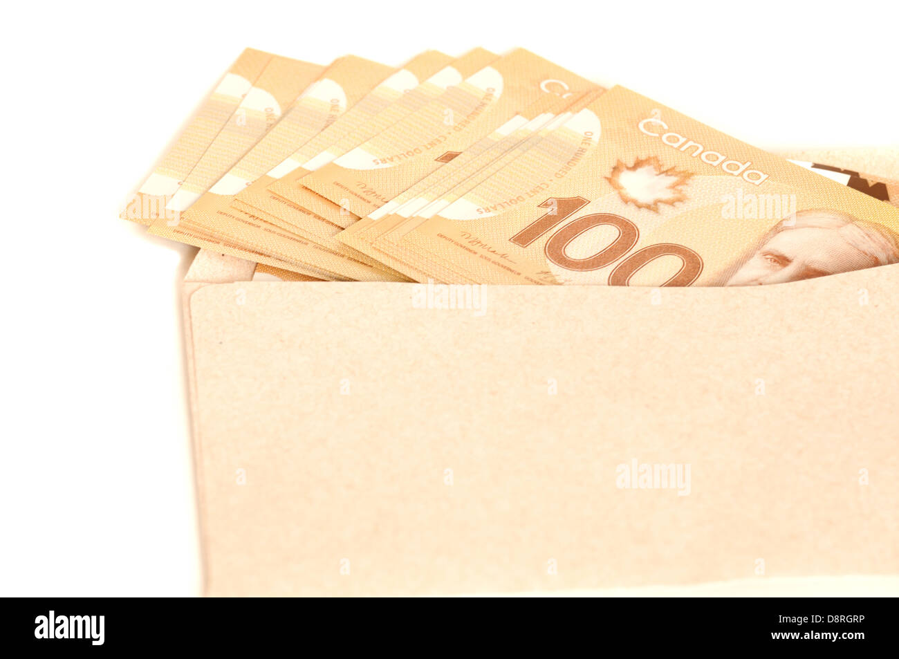 Stack canadian 100 dollar bills hi-res stock photography and images - Alamy