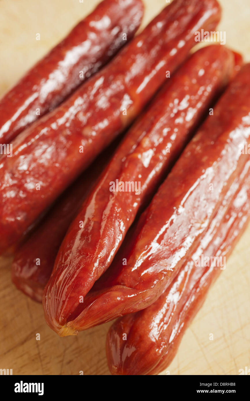Bunches of Chinese Sausage Stock Photo - Alamy
