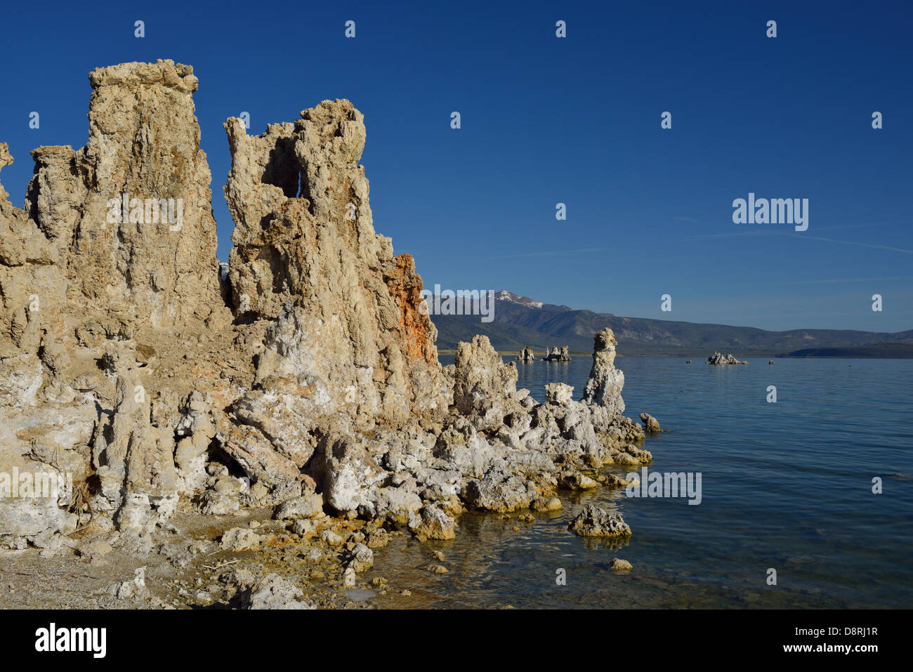 Tufa formations at the south rim of Mono Lake, California Stock Photo ...