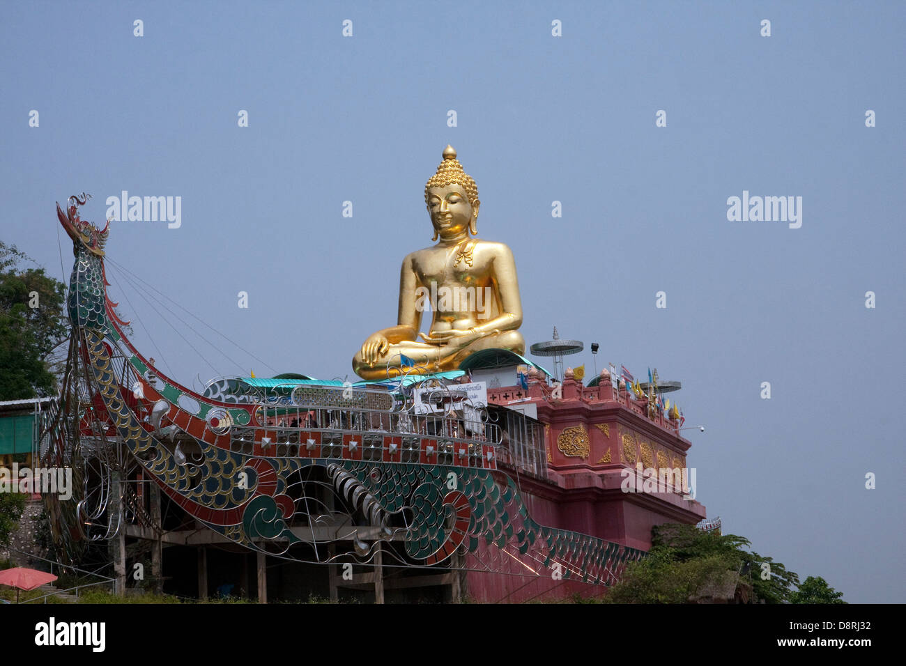 This large golden Buddha overlooks the "Golden Triangle" in northern ...