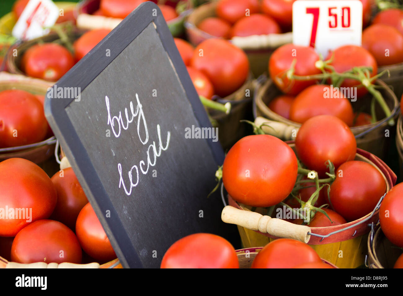 Fresh produce on sale at the local farmers market Stock Photo - Alamy