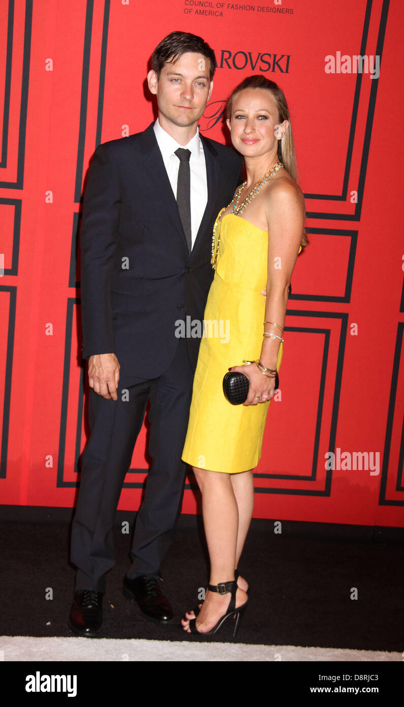 New York, USA. 3rd June 2013. Actor TOBEY MAGUIRE and JENNIFER MEYER ...