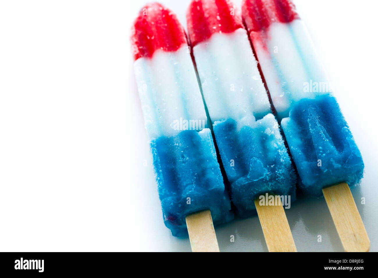 Popsicles with red, white, and blue colors Stock Photo - Alamy