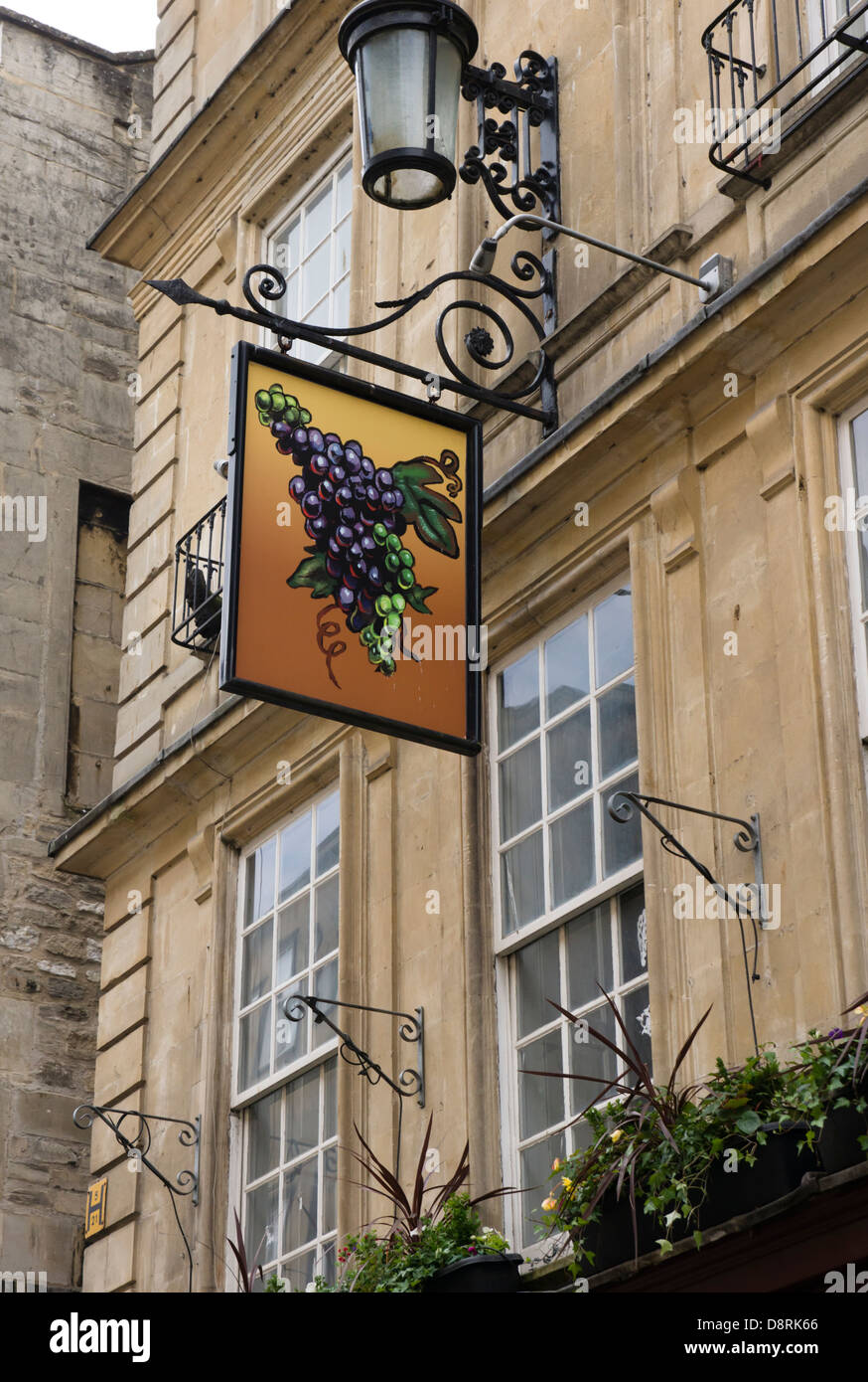 The Grapes Pub, Bath, a Georgian city in Somerset England UK Stock ...