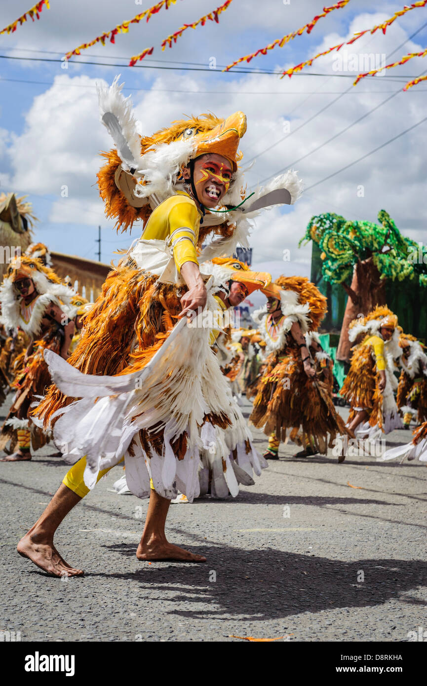 Participants of the dance contest during the celebration of Dinagyang ...