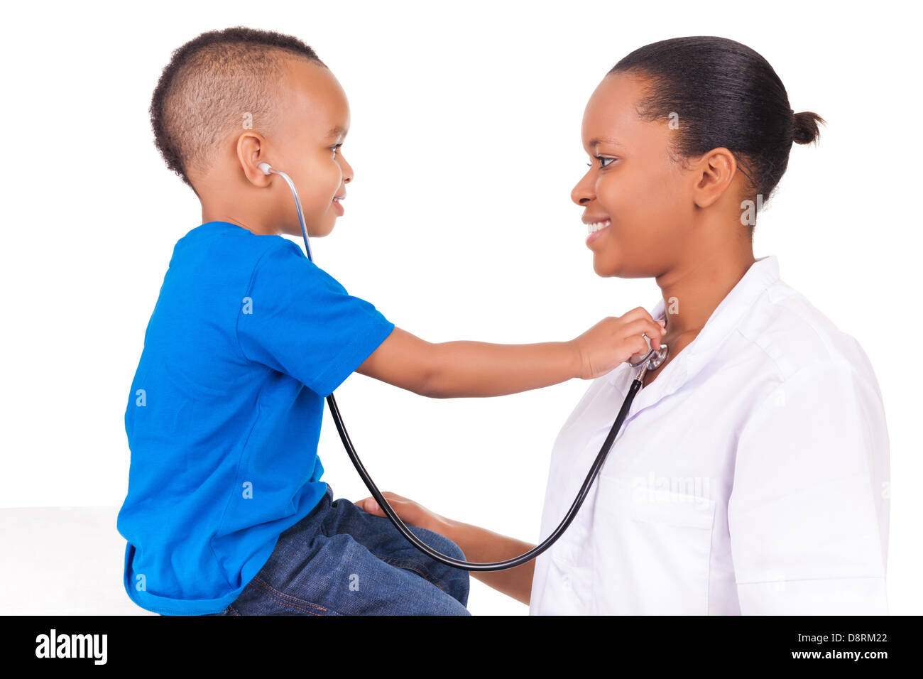 Beautiful african american female pediatric hi-res stock photography ...