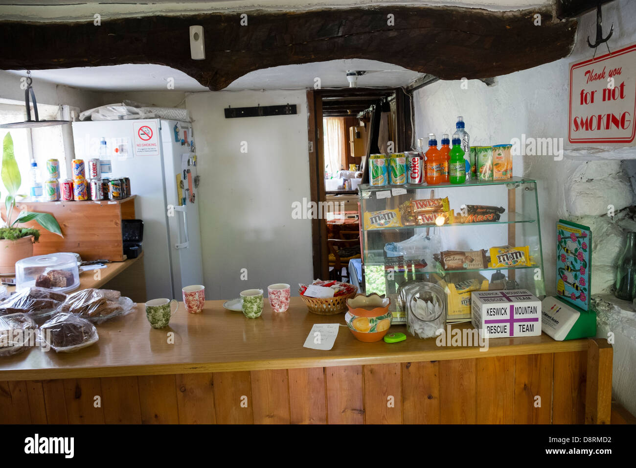 Small country shop counter Stock Photo - Alamy